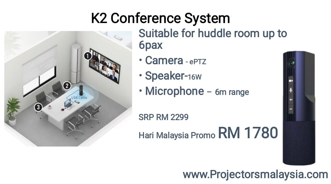 K2 VCS238T - Projectors Malaysia